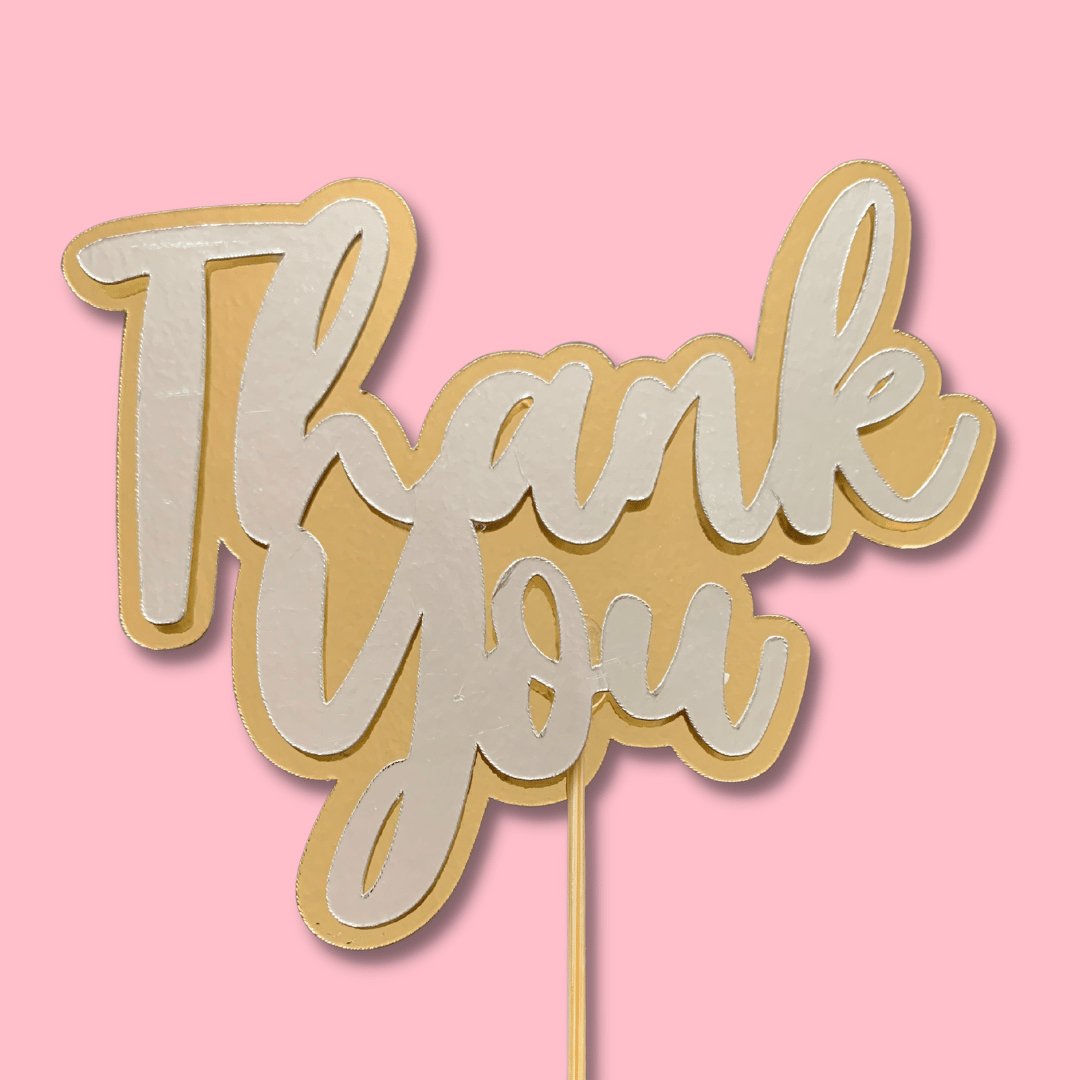 Thank You Topper – Blondies Bakes